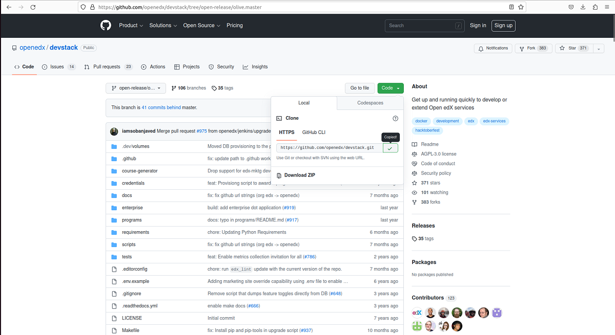 Open edX DevStack Installation with Olive Release